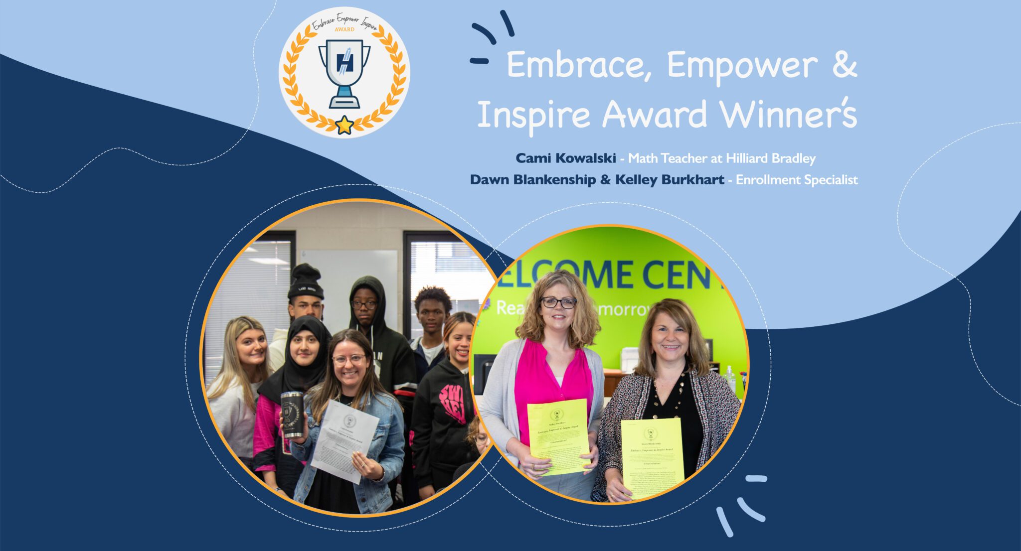 Recipients of the Embrace Empower & Inspire Award – Hilliard City Schools